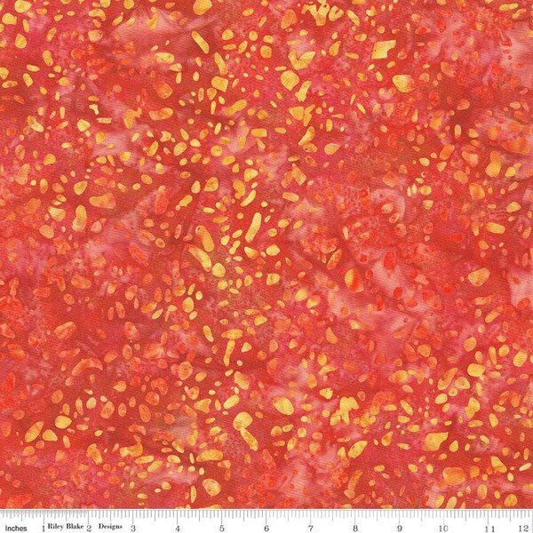 Expressions Batiks Elementals Terrazzo Salmon Run | Riley Blake Designs
